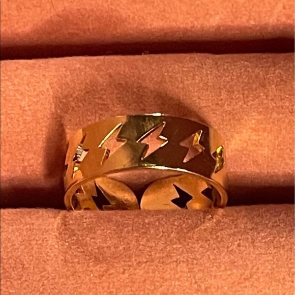 Jewelry | Golden Lightning Ring Harry Potter Themed | Poshmark